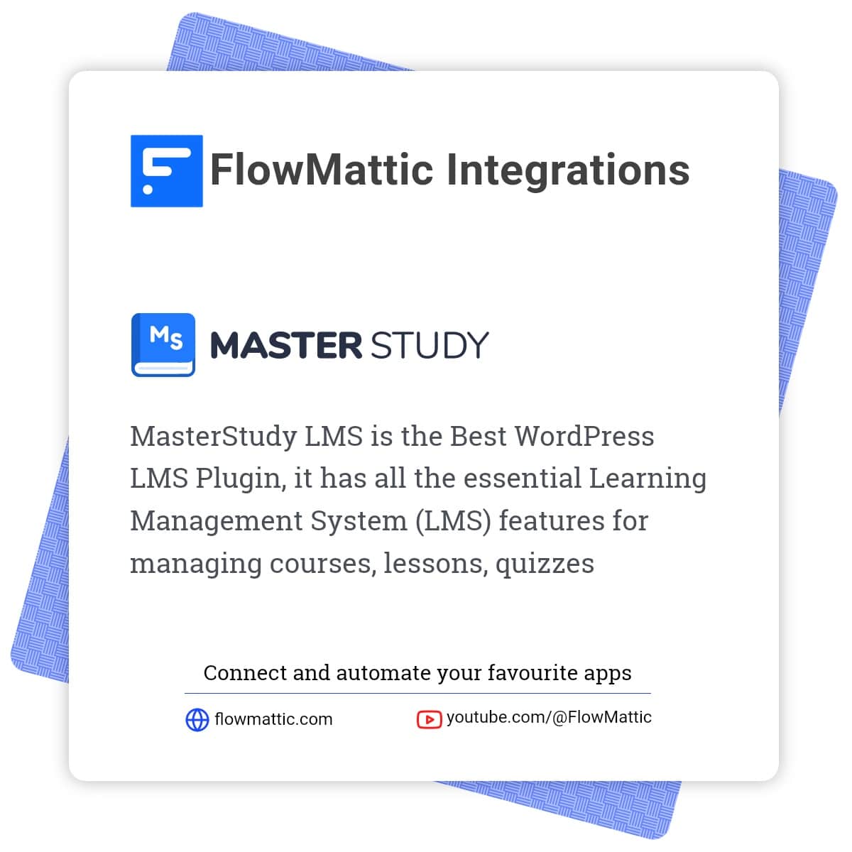 MasterStudy LMS Integration with FlowMattic