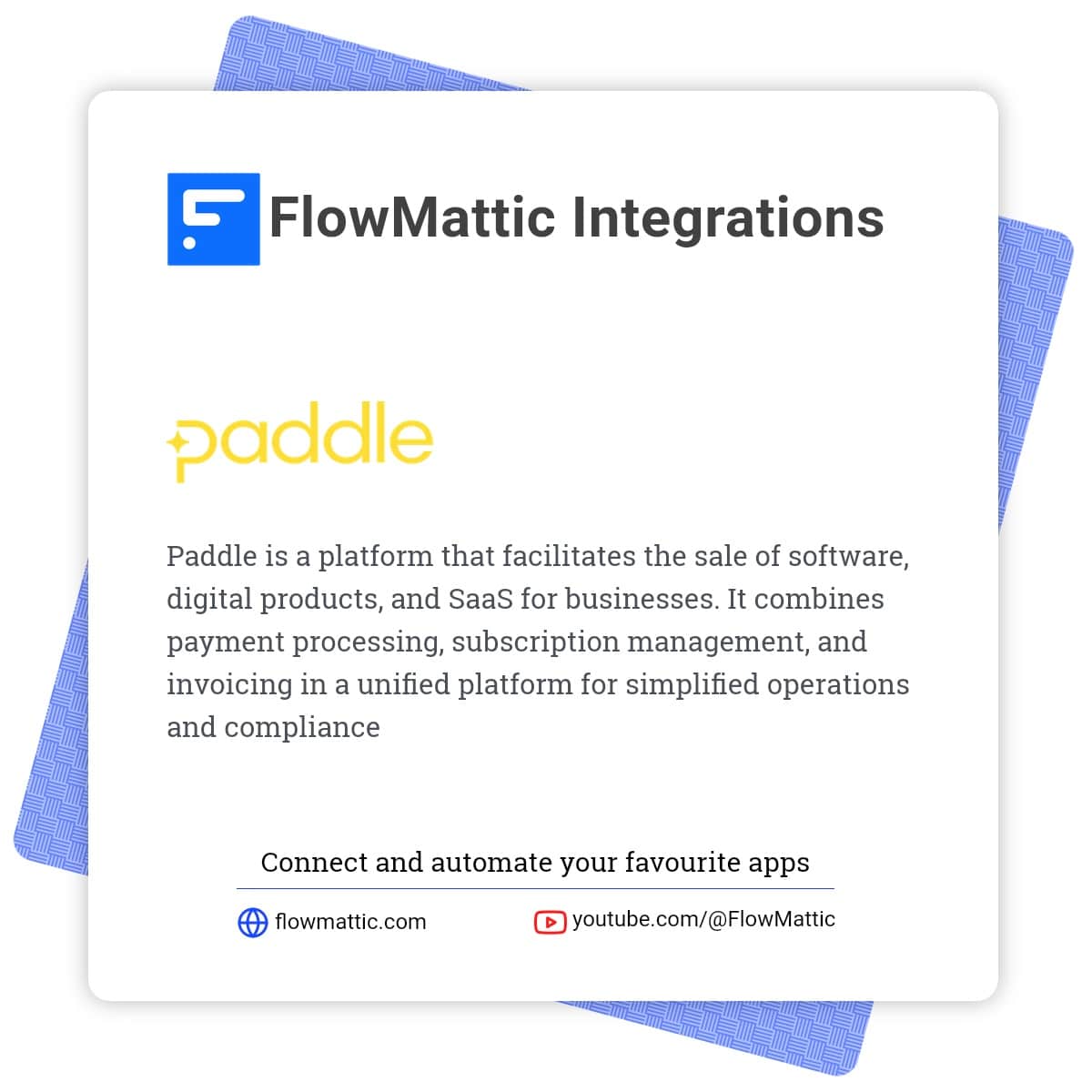 Paddle Integration - Connect Your Favourite Apps with FlowMattic