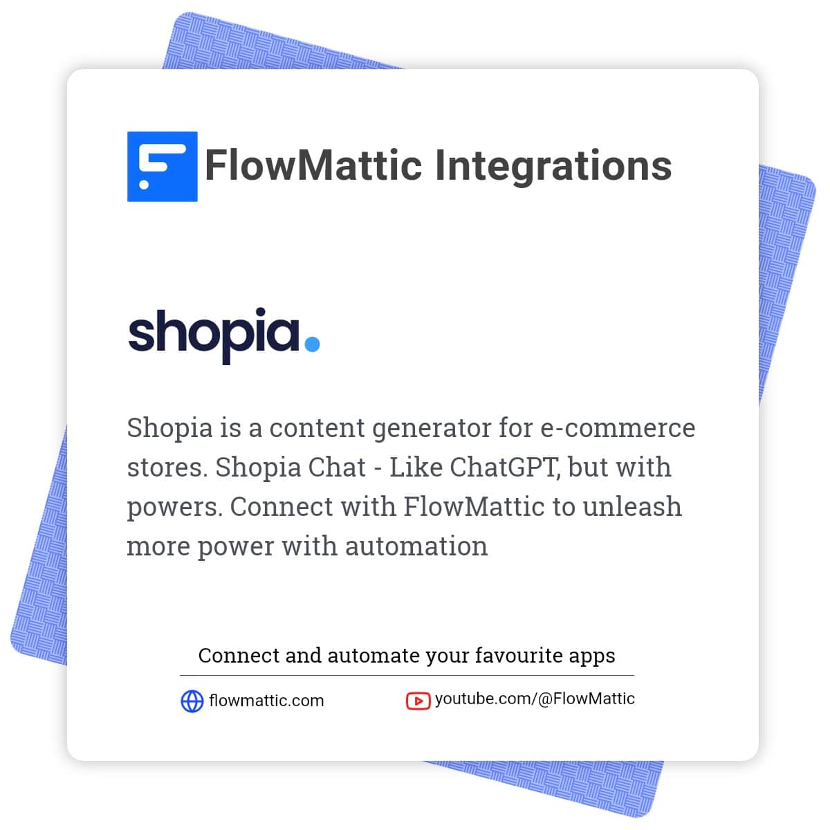 Shopia Integration with FlowMattic