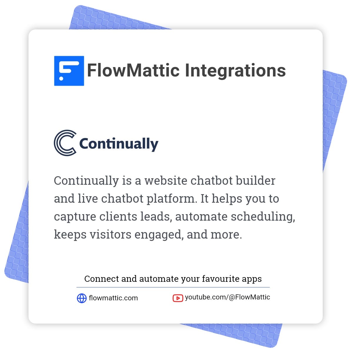 Continually integration - Connect to your favourite apps easily