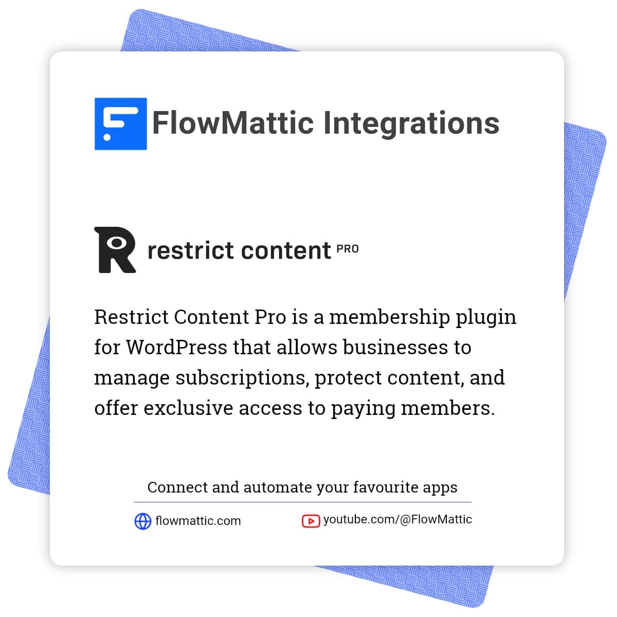 Restrict Content Pro Webhooks and Integrations - FlowMattic